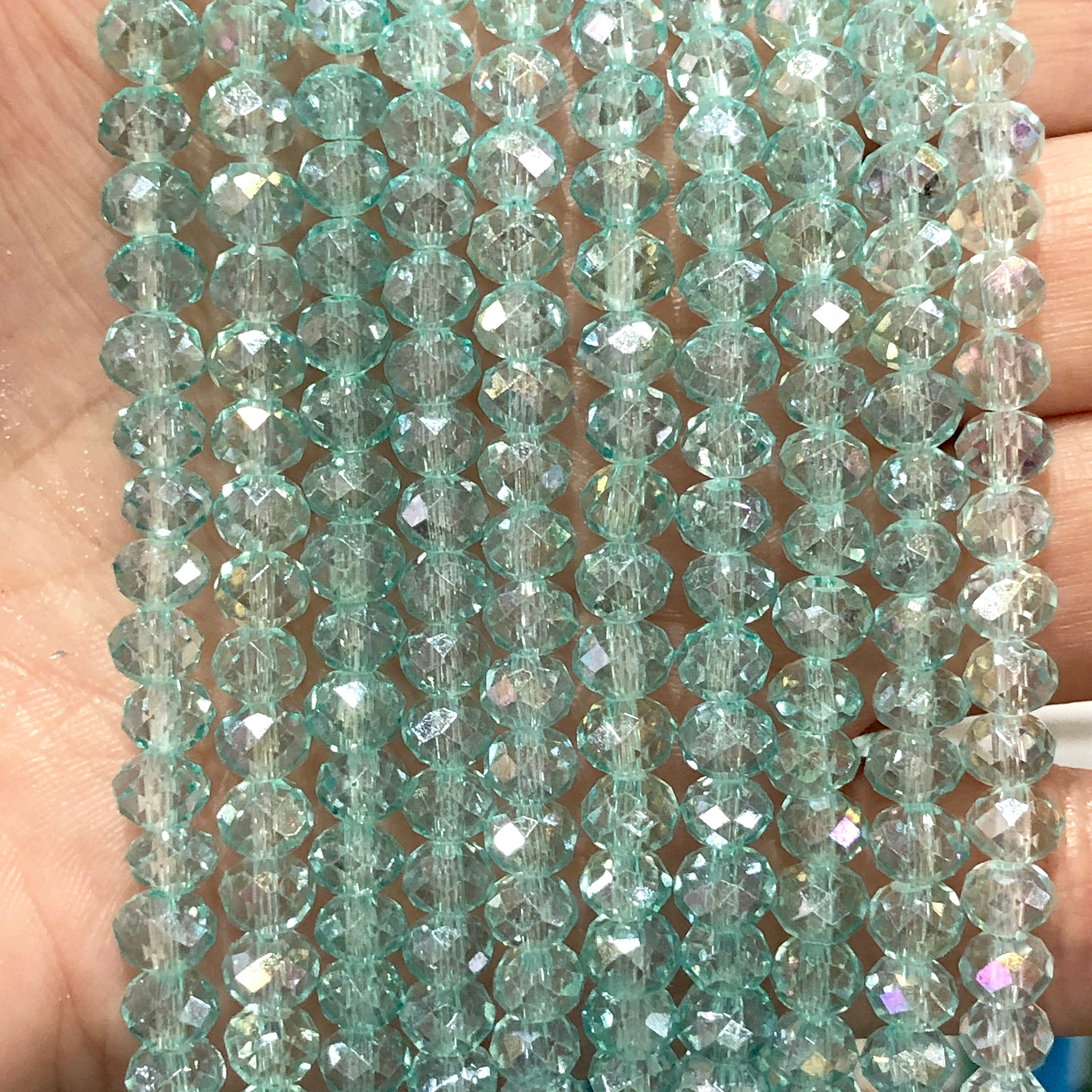 Crystal faceted rondelle 6mm Beads, PBC6C41 – Peppy Beads